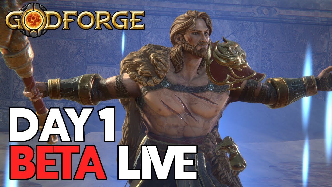 GODFORGE BETA! Day 1 Live Progression!