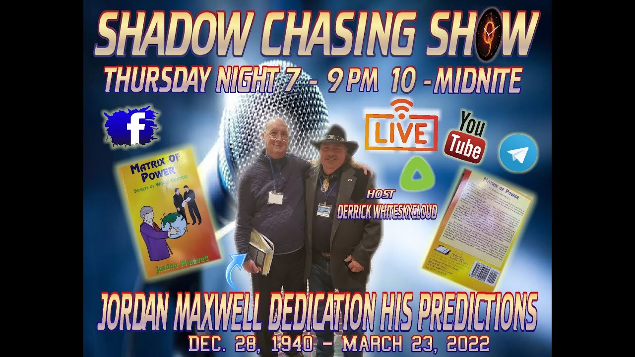 SHADOW CHASING SHOW  - subject MATRIX OF POWER Secrets of World Control -29-8-2024