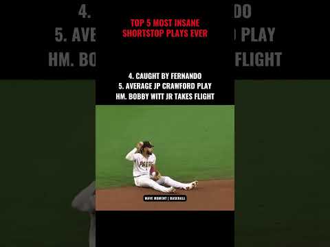 TOP 5 MOST INSANE SHORTSTOP PLAYS EVER