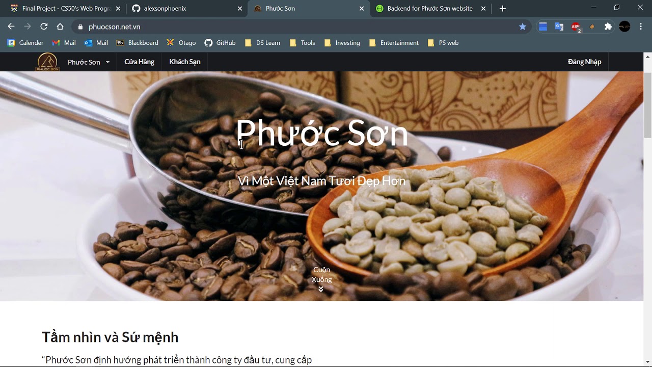 CS50W - final project: Business Website