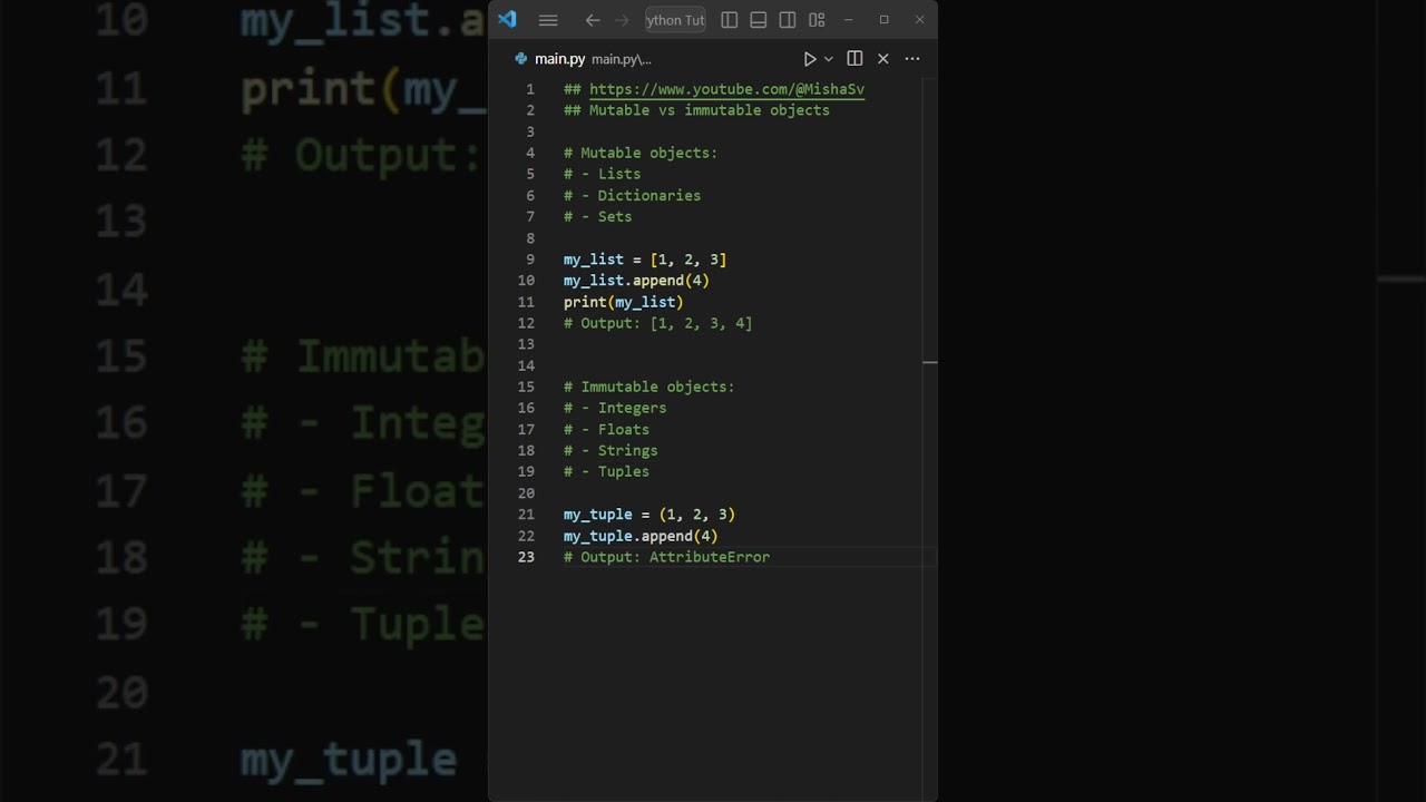 Mutable vs Immutable Objects in Python: The TRUTH