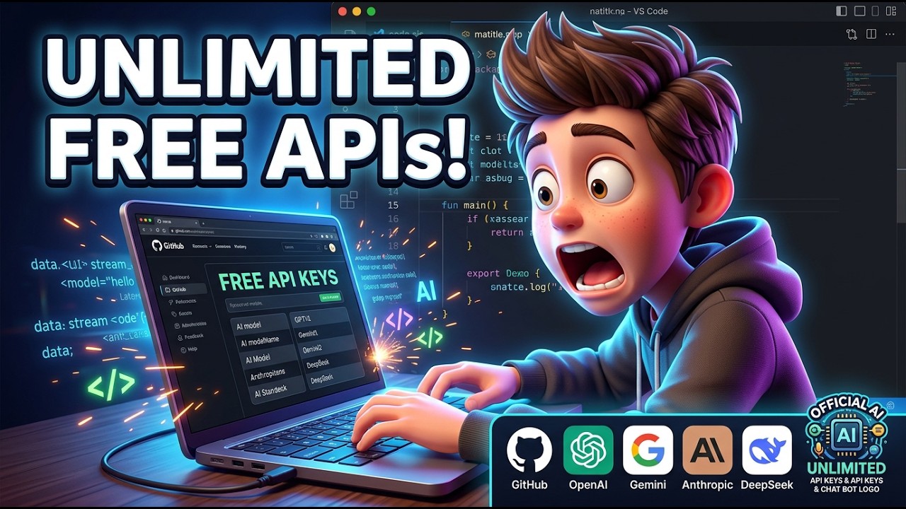 GitHub Models FREE API Keys 😱 Unlimited FREE Claude, GPT, Gemini, DeepSeek APIs (100+ Models