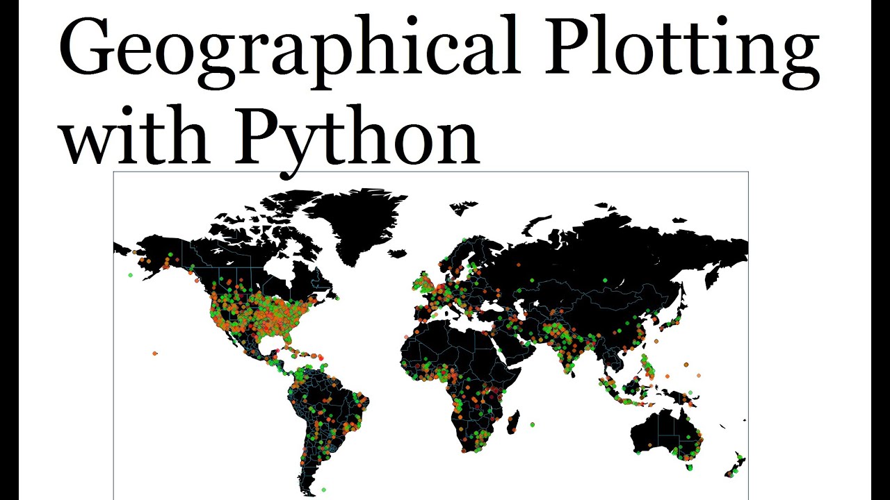 Geographical Plotting with Python Part 4 - Plotting on a Map