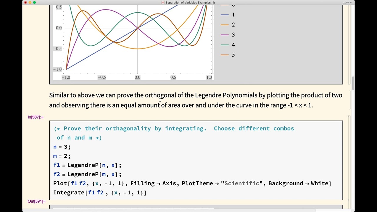 63. Legendre Polynomials in Mathematica