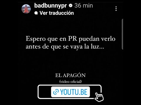 BAD BUNNY y BIANCA GRAULAU PRESENTE: EL APAGÓN VIDEO DOCUMENTAL