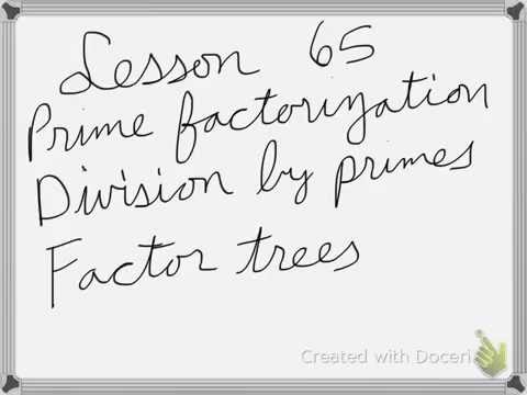 Saxon Math Course 1 Lesson 65