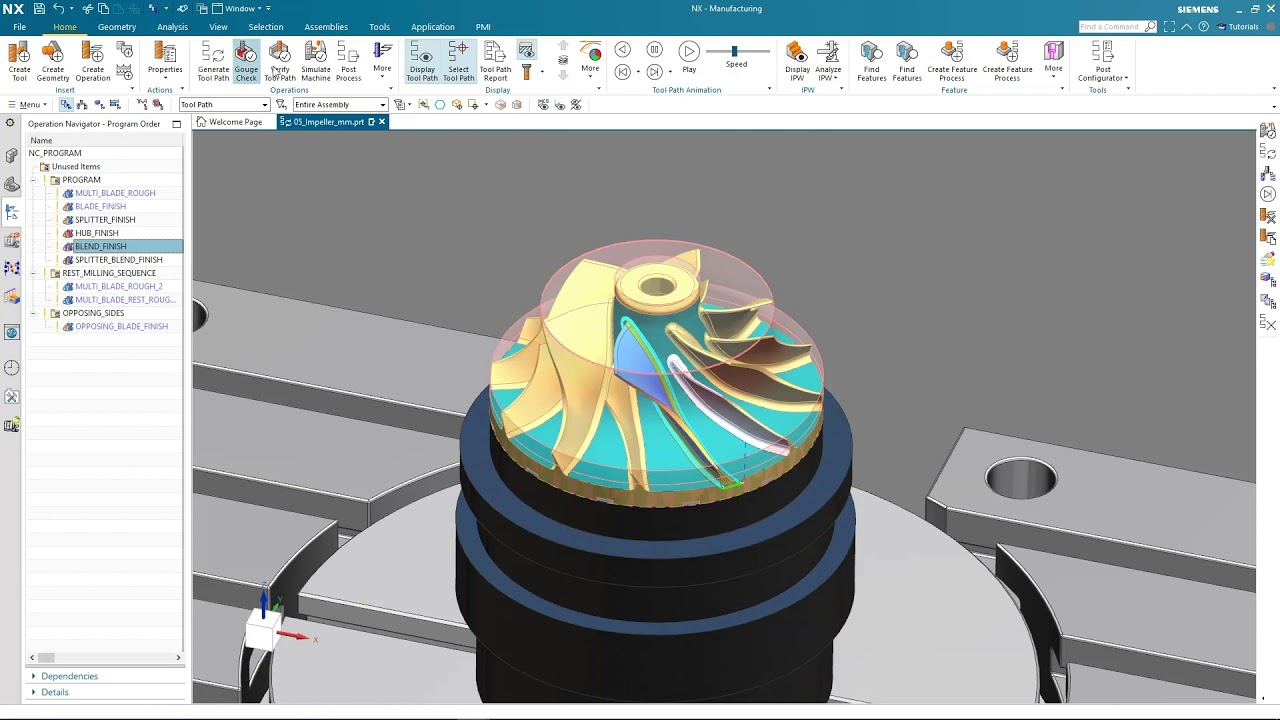G-Code-Driven Machining Simulation in NX CAM