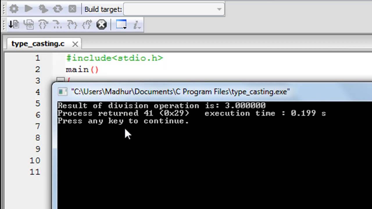 C Programming Tutorial - 75: Type Casting in C
