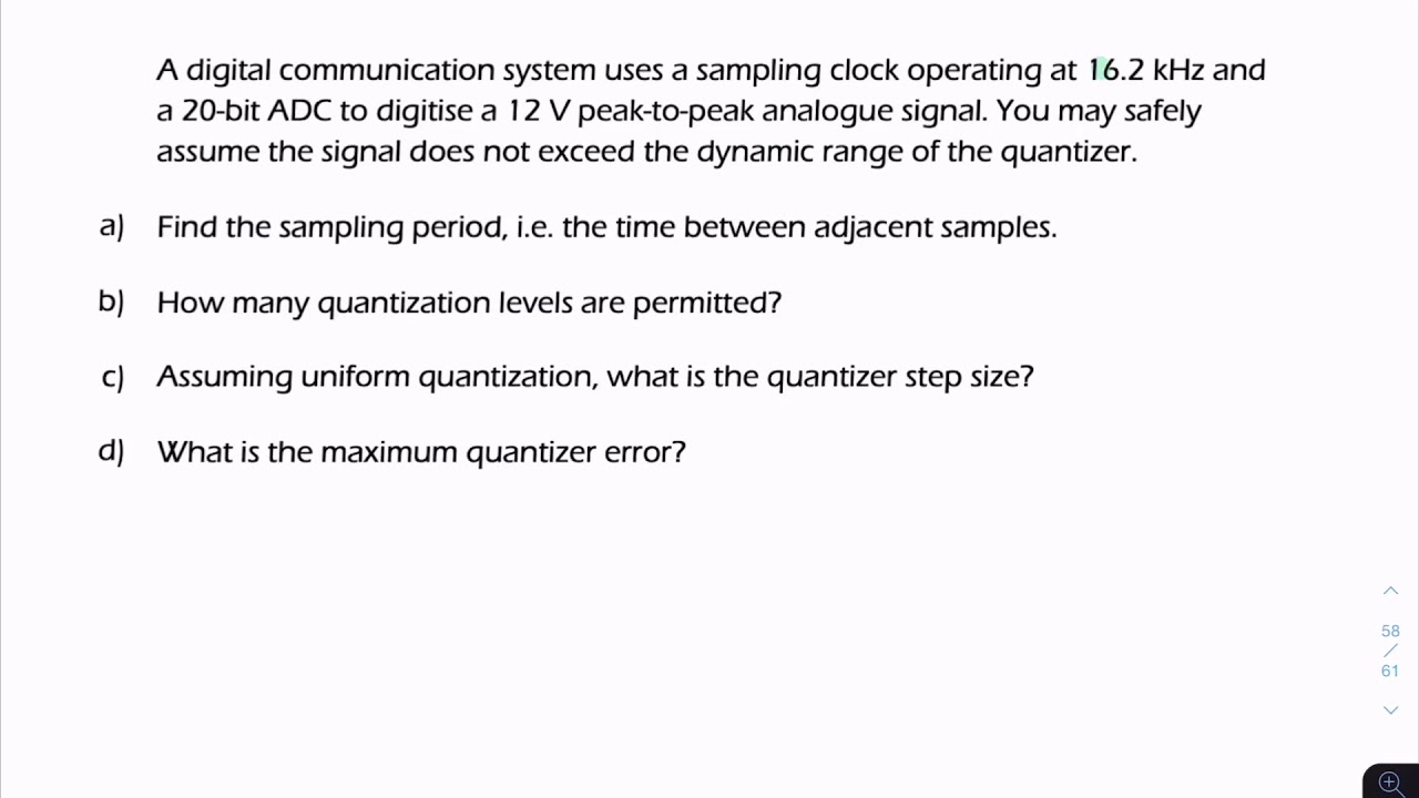 PS5: ADC Quantization error