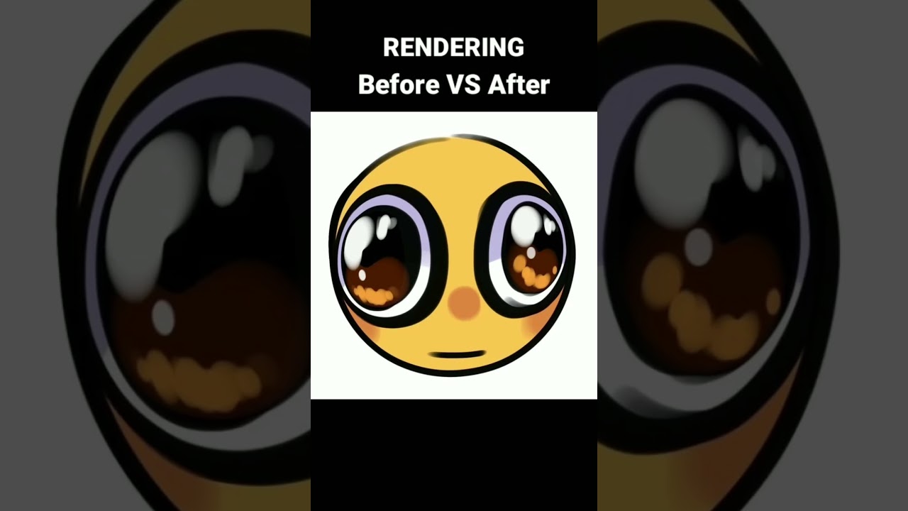 Rendering Before vs After #art #digitalart #digitalilustration