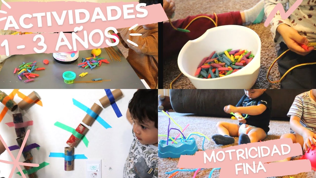 Fine motor skills activities for 1-3 year olds. Indoor games for boys and girls