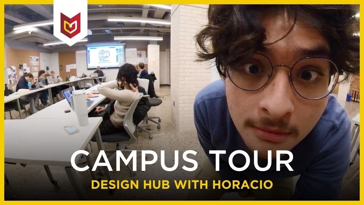Campus Tour, Design Hub, art and graphic design in college