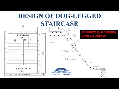 DESIGN OF DOG LEGGED STAIRCASE