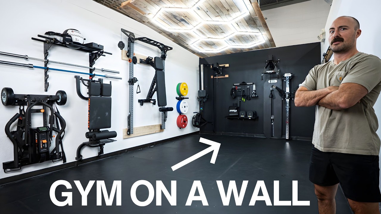I Built An Entire Home Gym On A Wall!