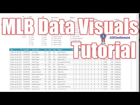 Tutorial - MLB Data Visuals