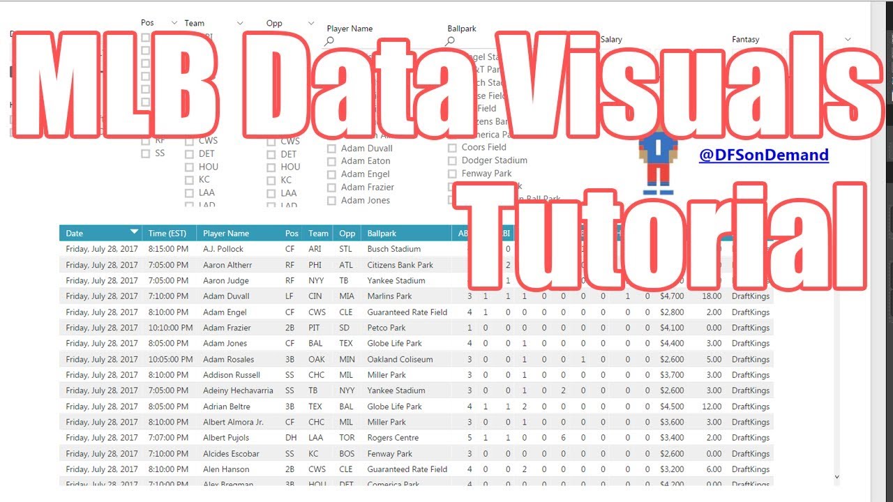 Tutorial - MLB Data Visuals