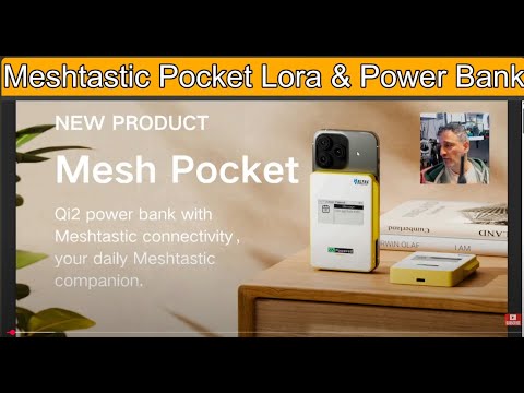 New - MeshPocket Lora TX & Powebank.
