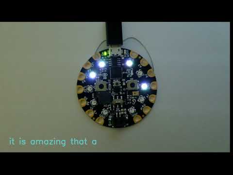 CPX Ring Decoder: Reading a Message Encoded in Five Lights