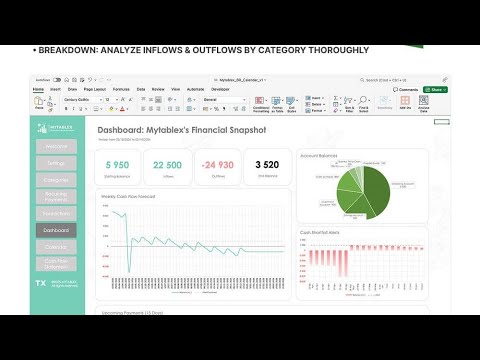 Payment Calendar Excel Template – Bill Tracker & Cash Planner