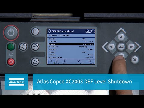 Atlas Copco XC2003 DEF Level Shutdown | Atlas Copco Power Technique USA