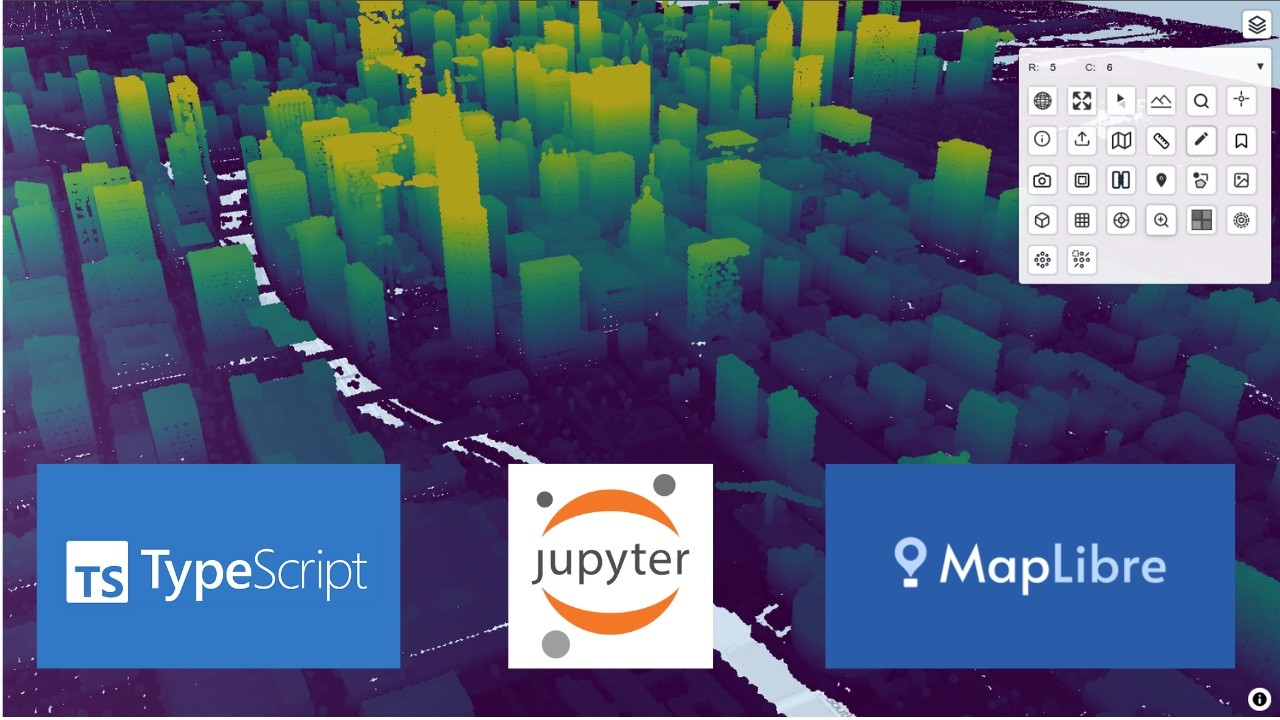 AnyMap-TS: Building Interactive Web Maps with TypeScript and Jupyter Notebook