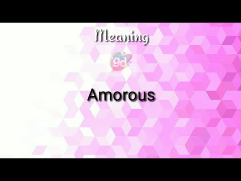 Amorous Meaning with Pronunciation||Googul Dictionary#amorous