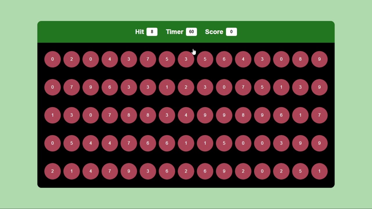 Bubble Game | JavaScript Project | Fun Interactive Bubble Pop Game | Demo Video | Mr Zuber