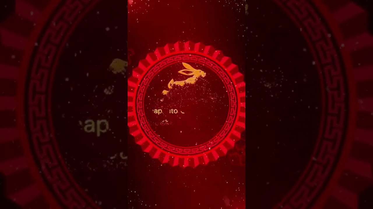 Digital editable Lunar New Year Video Card . Edit in Canva (CNY-23--01-A)
