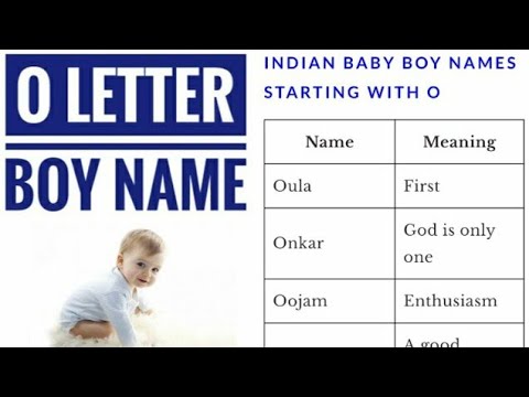 O Letter Baby Boy Name | Boy Name Starting With O Letter