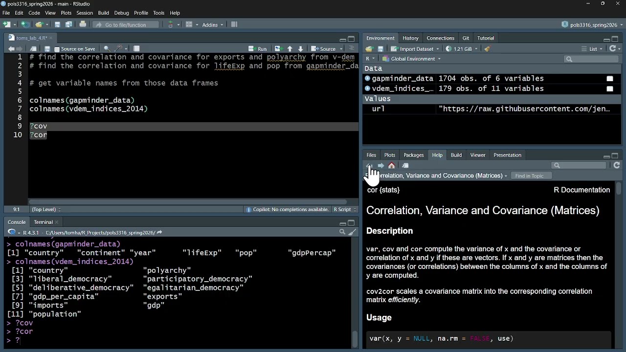 POLS3316: Lab 4 Recording