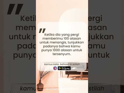 Berikan Kepadanya 100 Alasan Bahwa Kamu Masih Bisa Tersenyum ! #kamus #shortvideo #viral