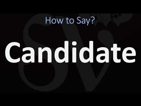 How to Pronounce Candidate (CORRECTLY)