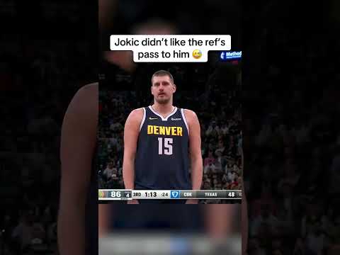 Jokic wasn't with that 😅