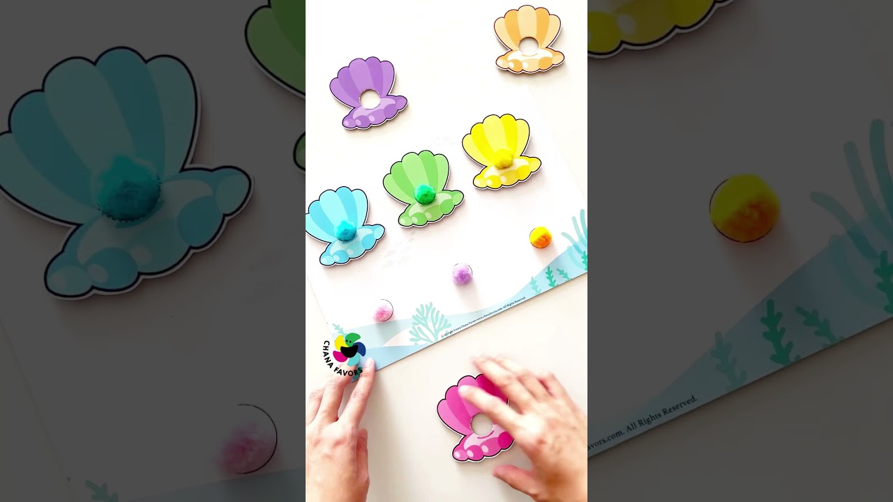 Seashell Mix & Match Printable #chanafavors