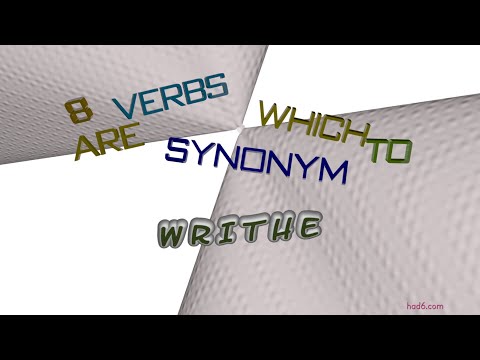 writhe - 8 verbs synonym to writhe (sentence examples)