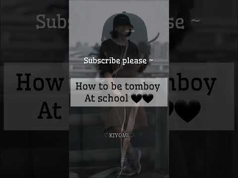 Tips to be tomboy At school 🌷🖤🏫 #aestheticshorts#tomboy#tips#viral