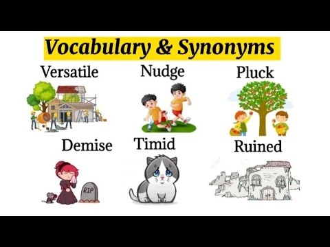 Vocabulary with Synonyms || #vocabulary