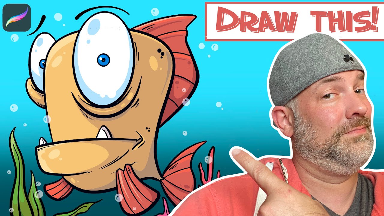 Procreate Cartoon Tutorial: From Sketch to Finished Design!