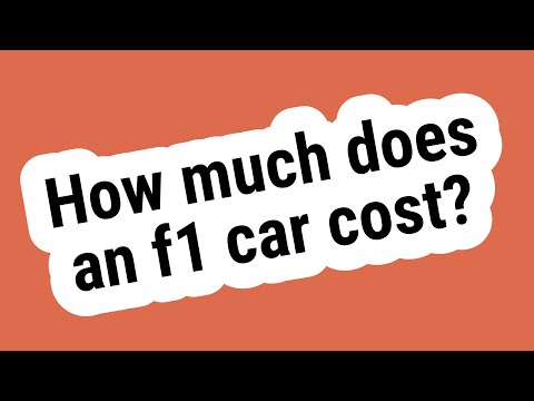 How much does an f1 car cost?