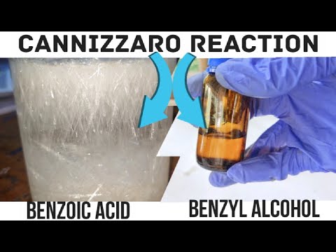 Cannizzaro Reaction : Benzyl alcohol and Benzoic Acid from Benzaldehyde