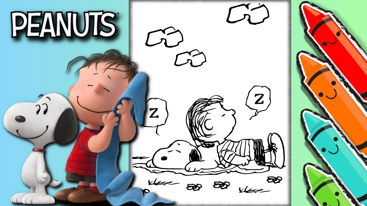 Snoopy and Linus Coloring Pages | The Ultimate Snoopy Coloring Page