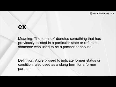 ex Meaning