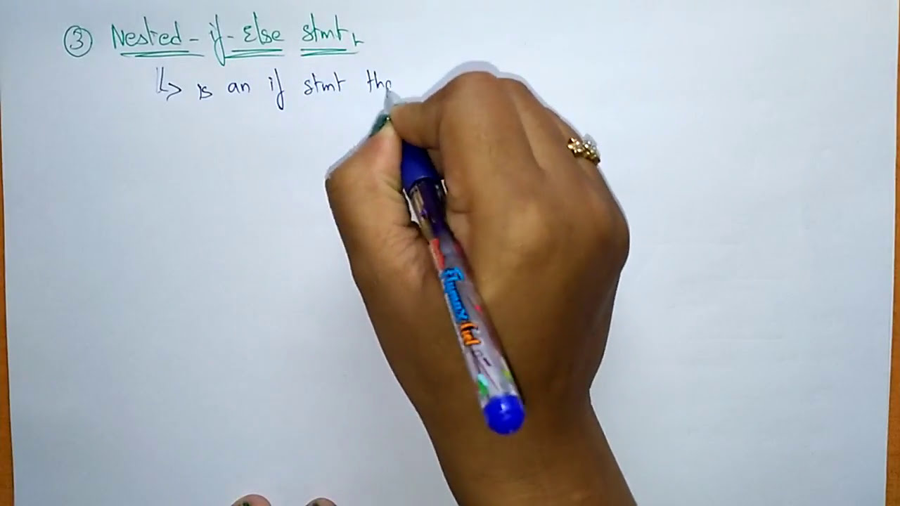 nested if else statement in c programming | Example | C Programming | Lec-22