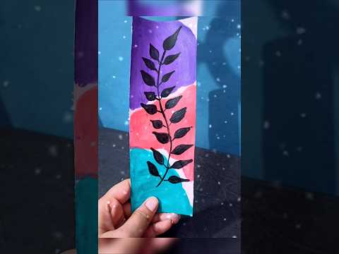 Bookmark🌿#youtubeshorts #viralshort #shorts #bookmark #booklovers #bookmarkpainting #bookmarkshorts