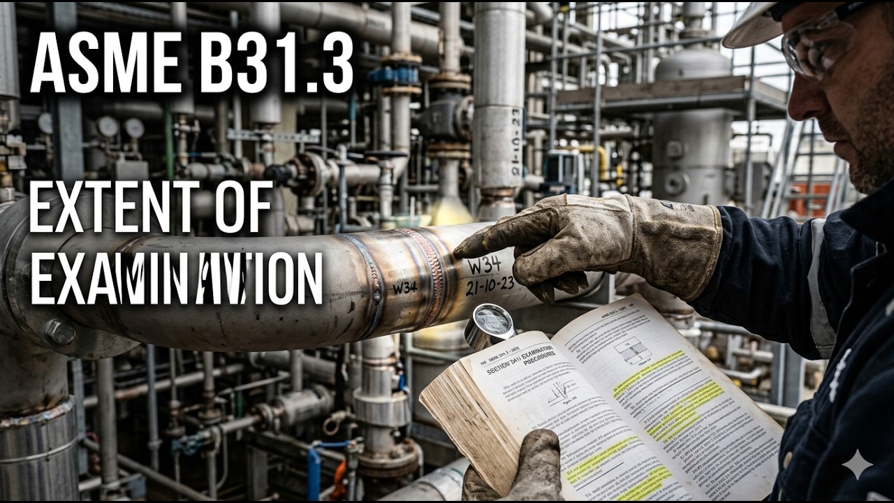 ASME B31.3 Extent of Examination | Process Piping Guide
