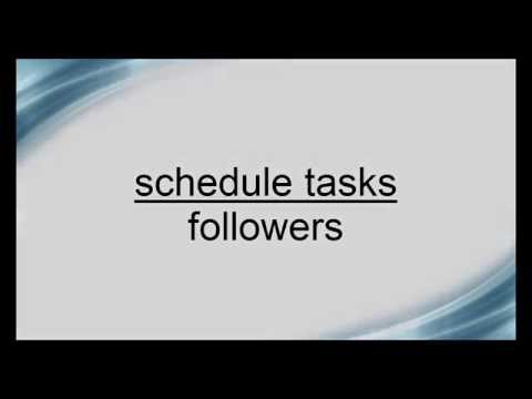 Schedule Tasks - Followers