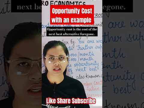 Meaning of Opportunity Cost with an example #magnetbrains #economics #byjus