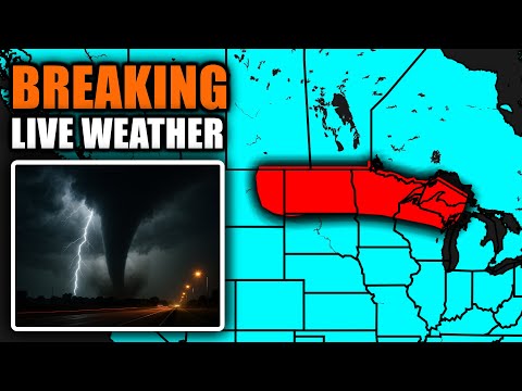 🔴LIVE - TORNADO ON THE GROUND - With Storm Chasers - Live Weather Channel...