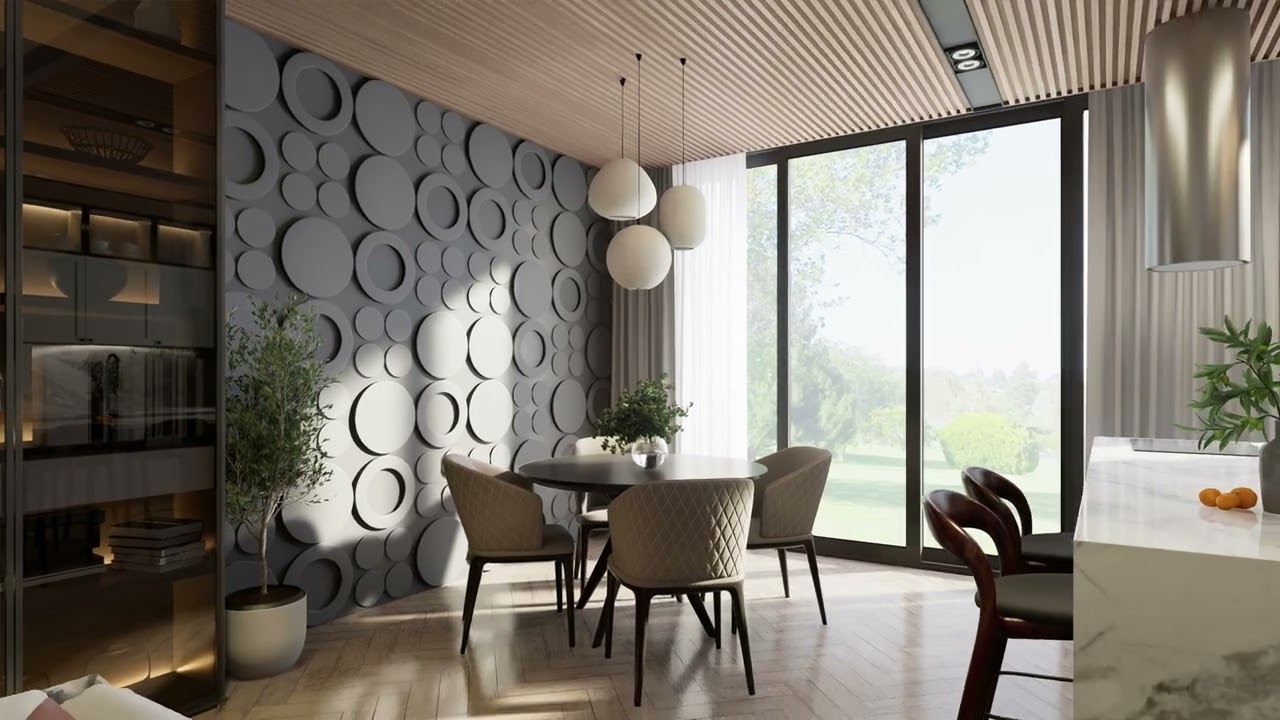 Modern studio apartment with open space living room | No Copyright Stock Video Background Video