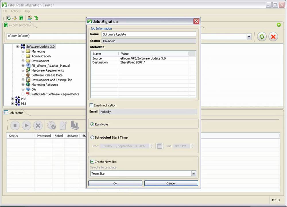 Vital Path Migration Center - Complete Migration overview